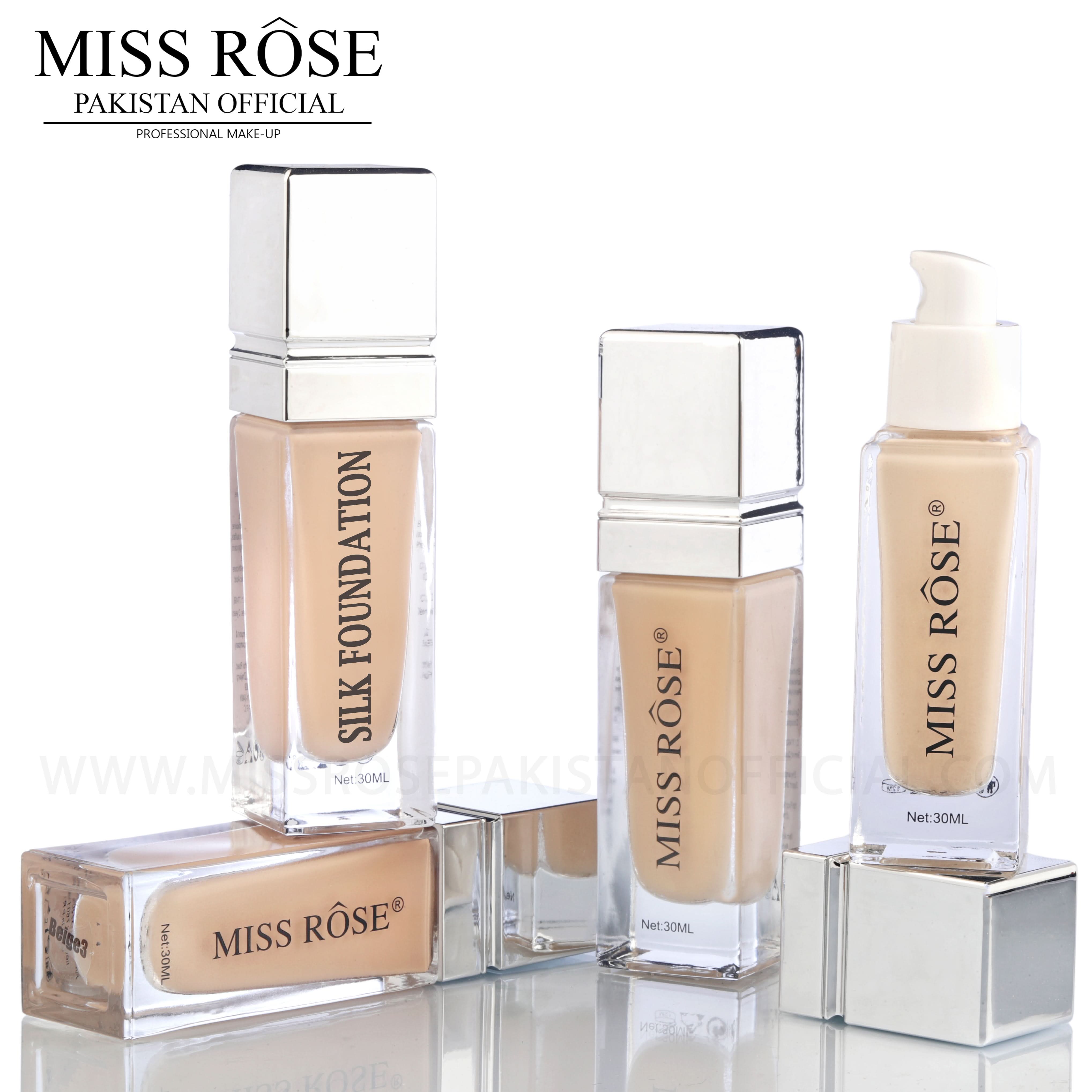 Miss Rose Foundation – Smooth, Long Lasting Coverage – MISSROSE.PK