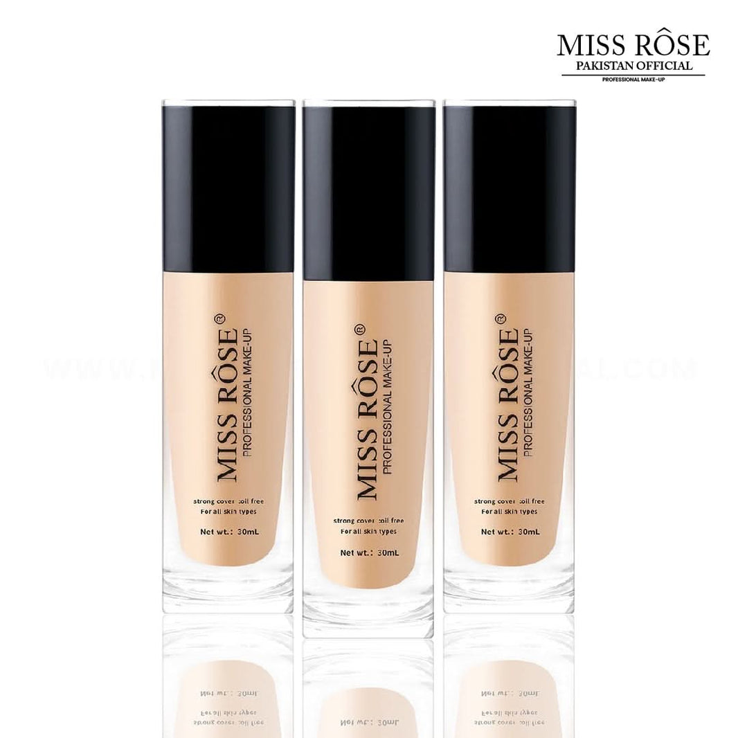Miss Rose Foundation – Smooth, Long Lasting Coverage – MISSROSE.PK