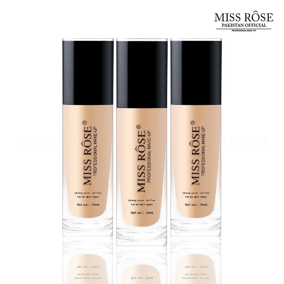 Miss Rose Foundation – Smooth, Long Lasting Coverage – MISSROSE.PK