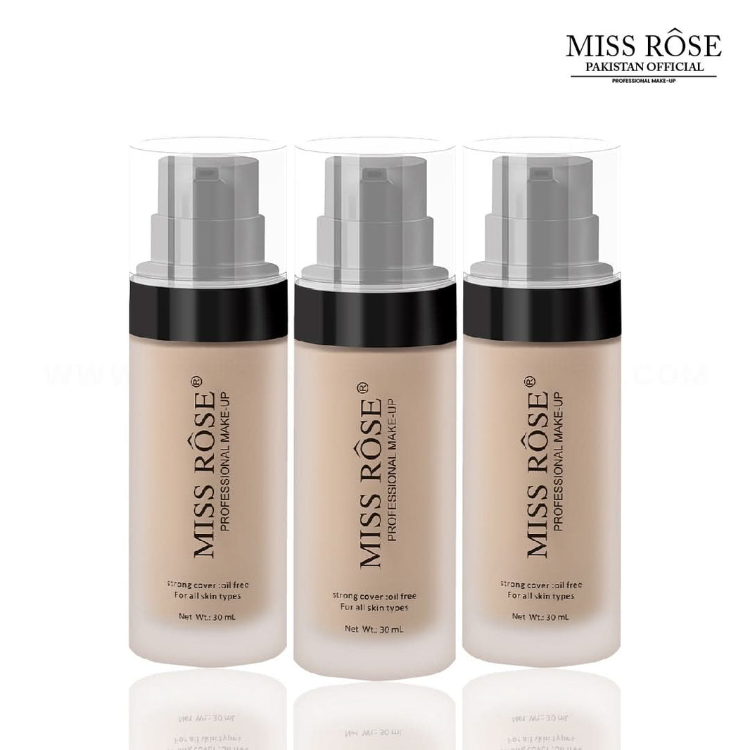 Miss Rose Foundation – Smooth, Long Lasting Coverage – MISSROSE.PK
